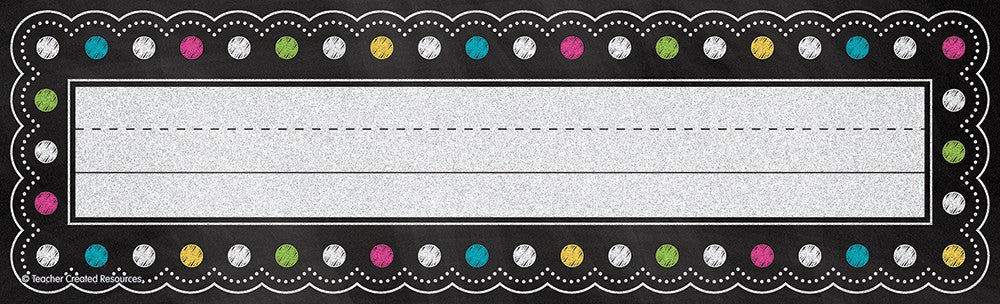 Chalkboard Brights Name Plates – Classborder.com