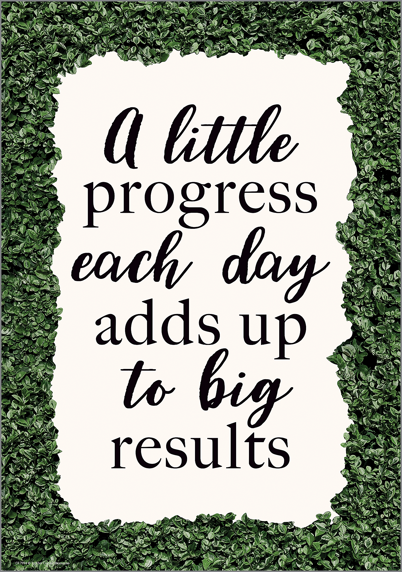 A Little Progress Each Day Adds Up to Big Results Positive Poster ...