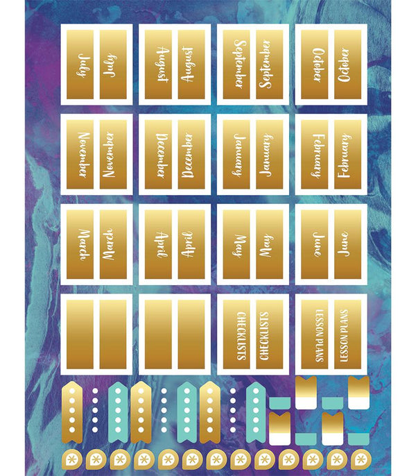 Galaxy Teacher Plan Book Paperback – Classborder.com
