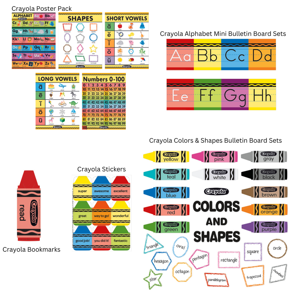 Crayola Theme Classroom Decorations | CM School Supply – Classborder.com